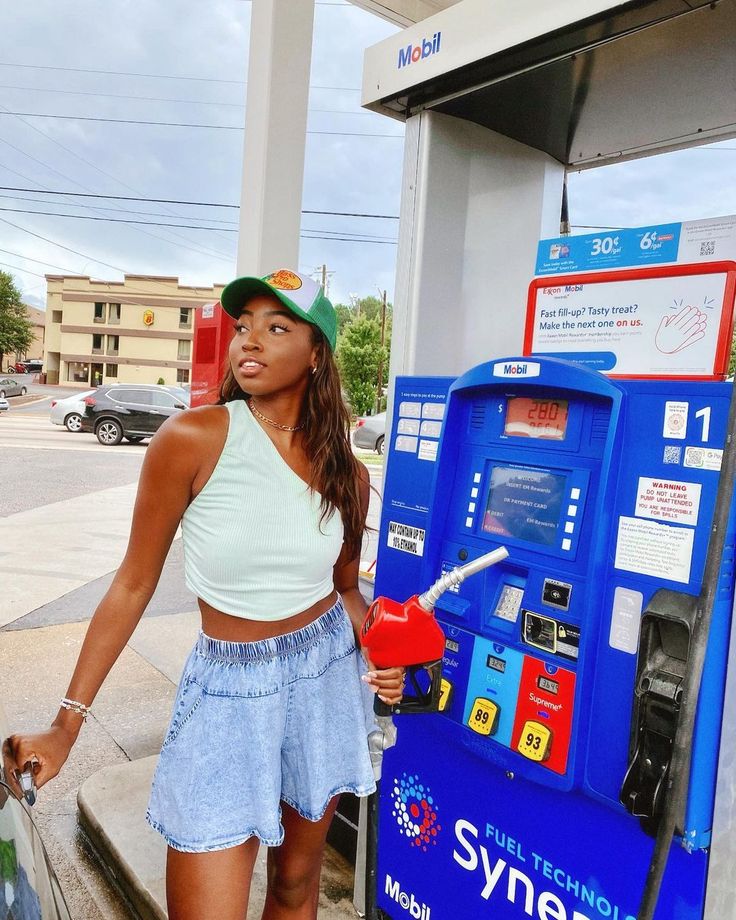 Maddy 👼🏾 On Instagram So Youre Telling Me This Isnt How You Pump Your Gas ⛽️ Top Is