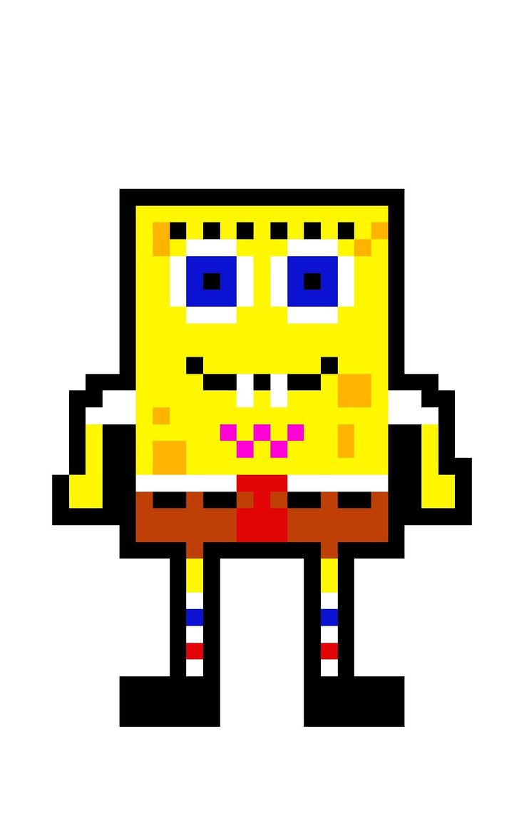 Spongebob Pixel Art Maker Spongebob Drawings Cool Pixel Art
