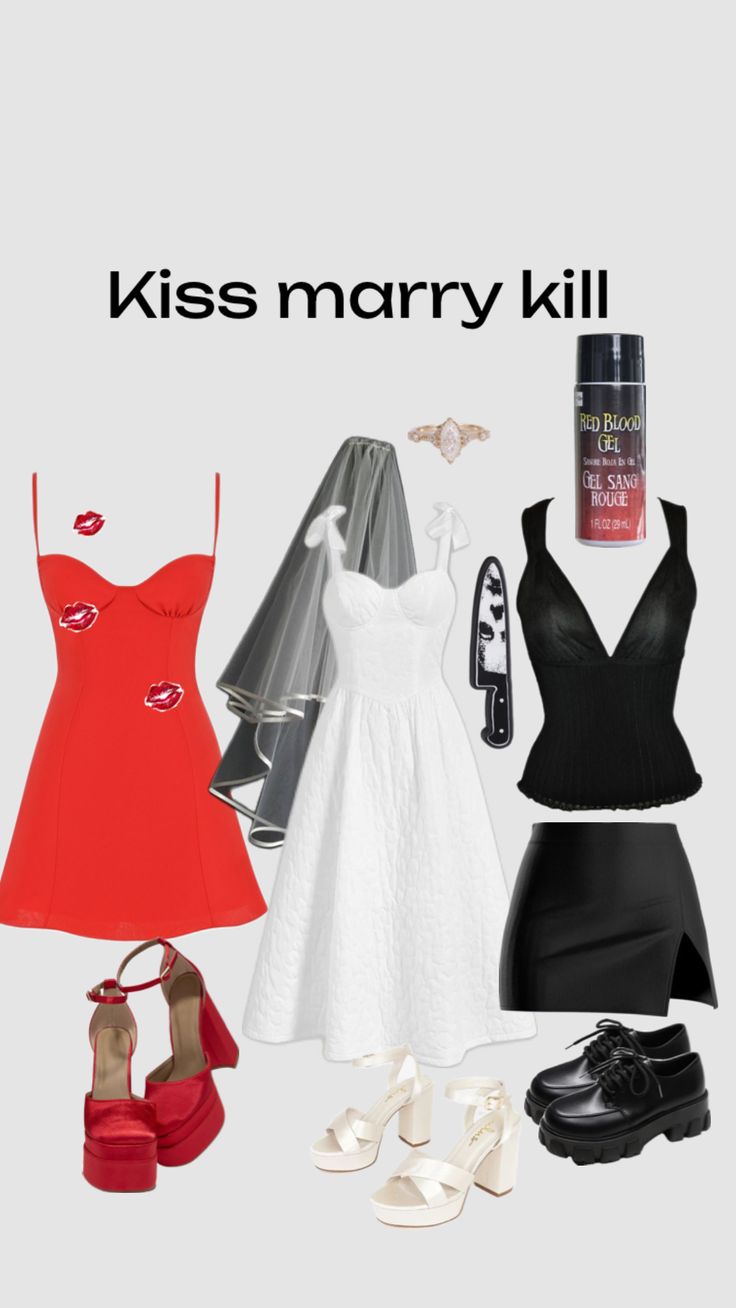 Check Out Somebodiesdaughters Shuffles Kiss Marry Kill Halloween Costume For Trios Halloween