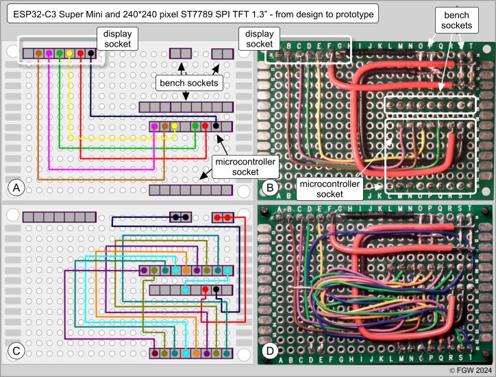 The Combination Of An Esp32 C3 Super Mini And A St7789 Tft Display With 240 240 Pixels In 2024