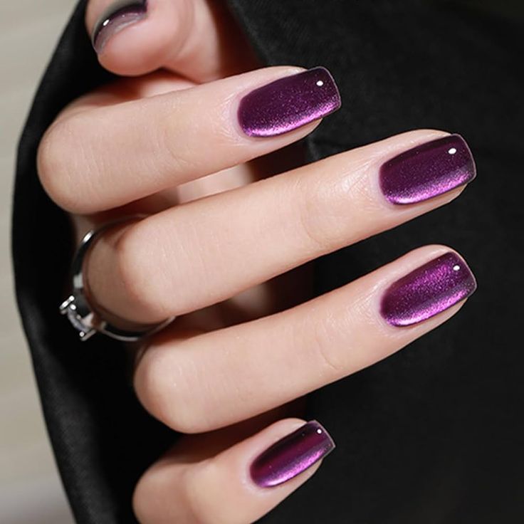 Ahamiou Crystal Cat Eye Gel Polish Kits Magnetic Nail Polish Set Holographic Cats Eyes Gel Nail