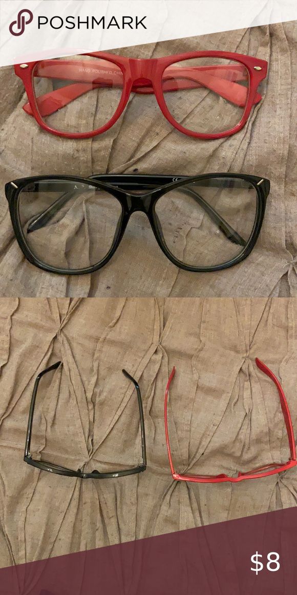 2 Pair Of Clear Lens Fashion Glasses Glasses Fashion Glasses Fashion