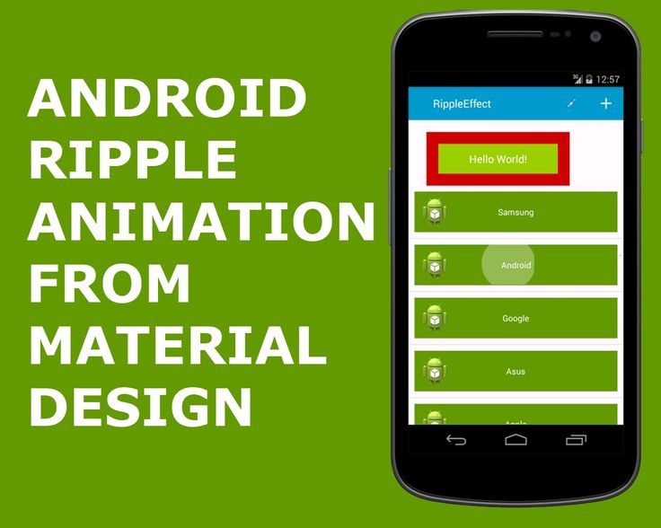 Android Ripple Animation From Material Design Programming Tutorial