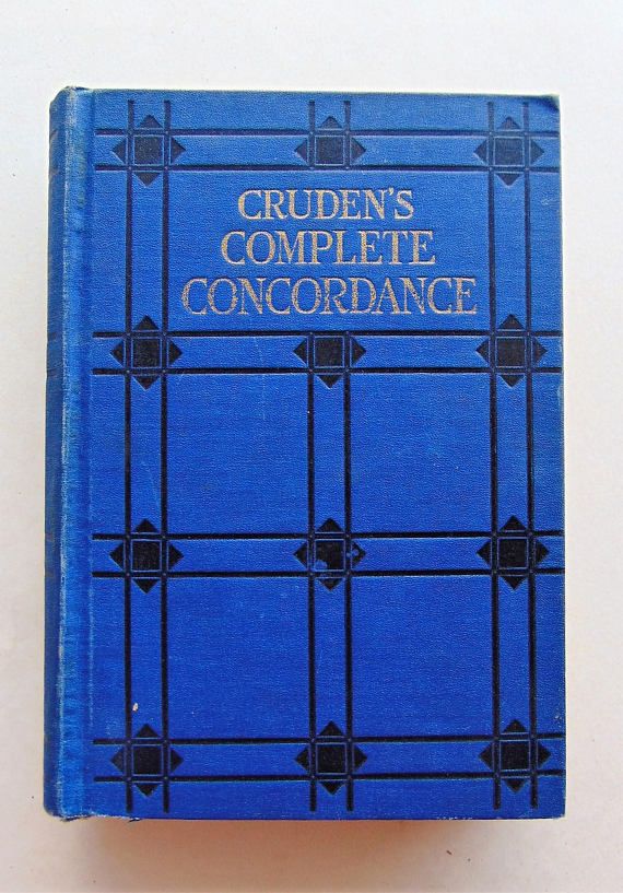 1930 Cruden's Complete Concordance | Vintage Book 1930 Cruden's Complete Concordance | Vintage Book