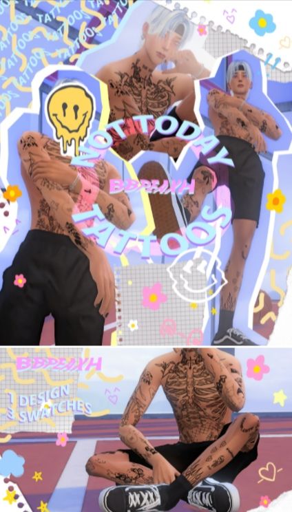 31 Gorgeous Sims 4 Tattoos To Add To Your Cc Folder Must Have Mods Sims 4 Tattoos Sims 4