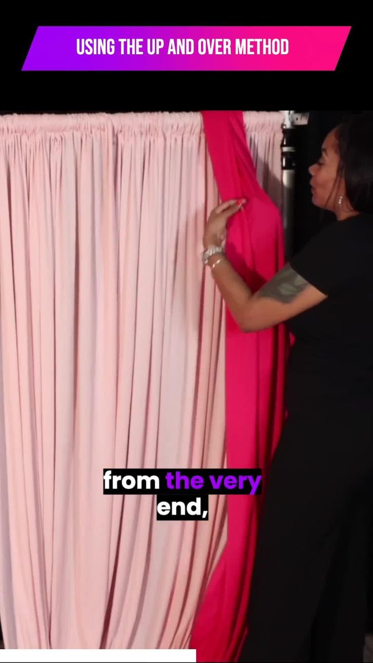 Tip: Creating the perfect drape for our foundation with pinch pleating ... Tip: Creating the perfect drape for our foundation with pinch pleating ...