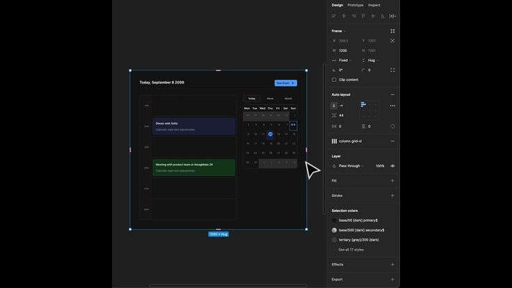Responsive Calendar Layout in Figma Responsive Calendar Layout in Figma