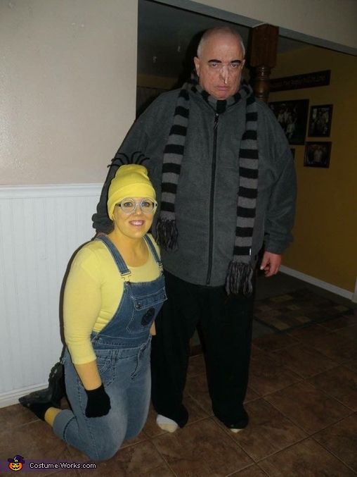 Minion And Gru Costume Cute Couple Halloween Costumes Duo Halloween Costumes Halloween