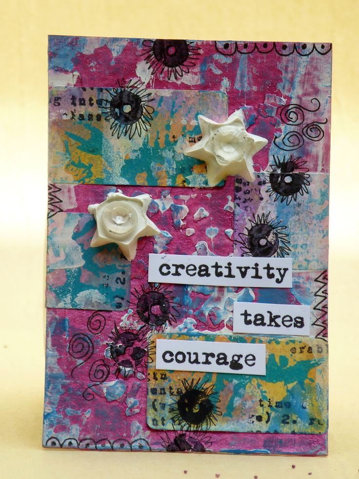 Atc For The Moodiversary Our Mixed Media Moods Created By Mags Woodcock Mixed Media