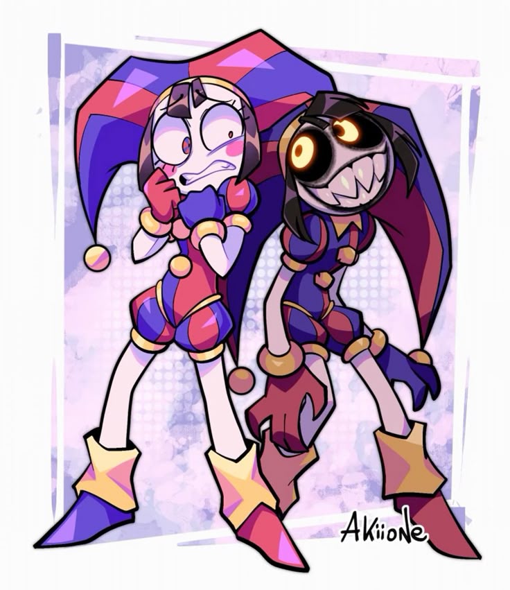 ᴘᴏᴍɴɪ ⁺ ꯭␥ Cute Drawings Circus Art Character Art
