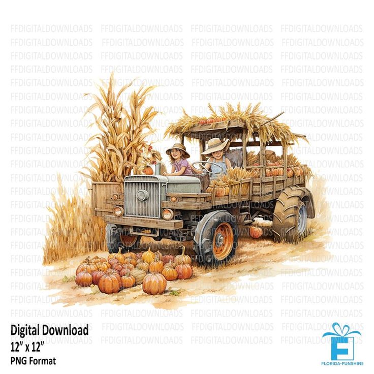 Hayride Clipart Hayride Png Watercolor Hayride Hayrack Ride Png Fall Clipart Sublimation