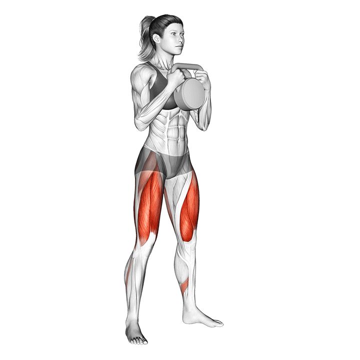 What Muscles Do Dumbbell Goblet Squats Work Home Workouts Exercícios De Treino Treino De