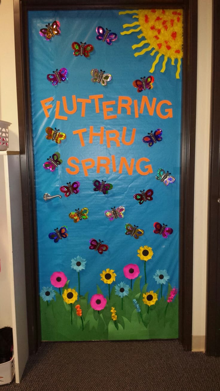 Spring Butterfly Classroom Door School Door Decorations Spring Door Decoration Door