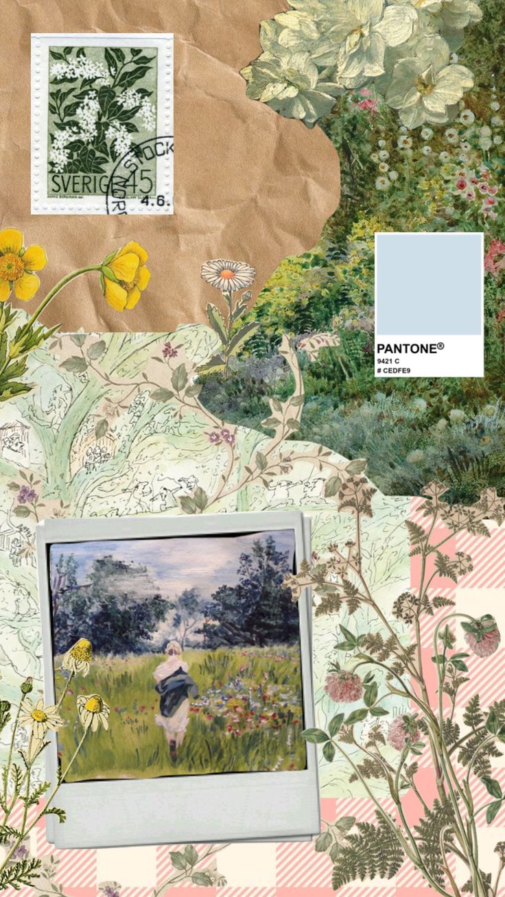 Vintage World Maps Collage