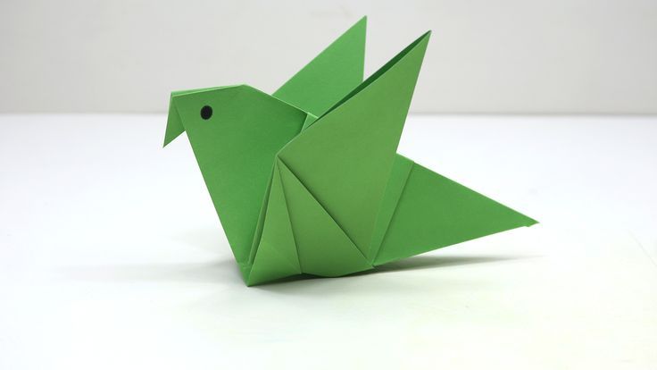 How To Make An Origami Flapping Bird Easy Paper Flapping Dove