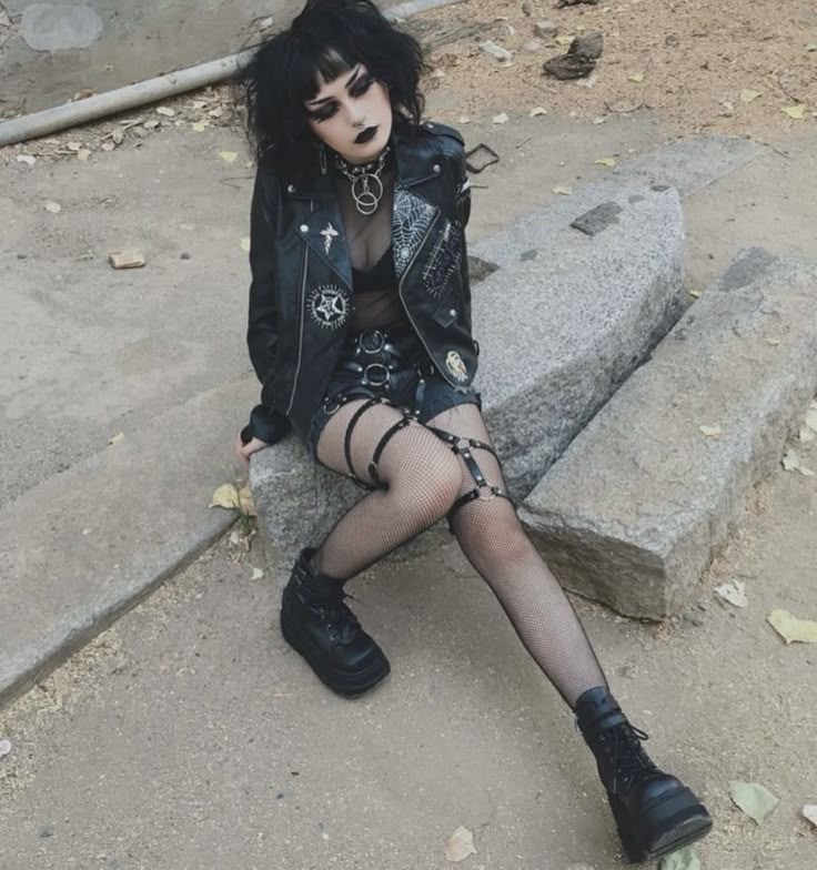 Pin By Violet Marie On Aesthetics Goth Summer Outfits Gothic Outfits Punk Dress