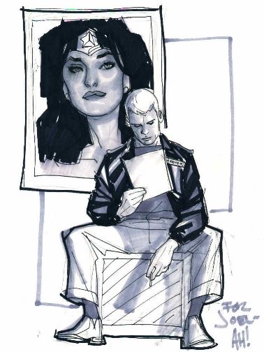 Adam Hughes Adam Hughes Comic Art Sketch Comic Art
