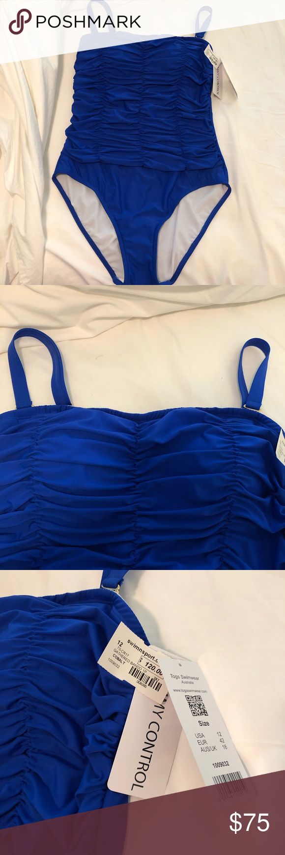 Togs Swimwear Australia Size 12 Swimsuit Nwt Blue Togs Swimwear Australia One Piece Nwt Size 12