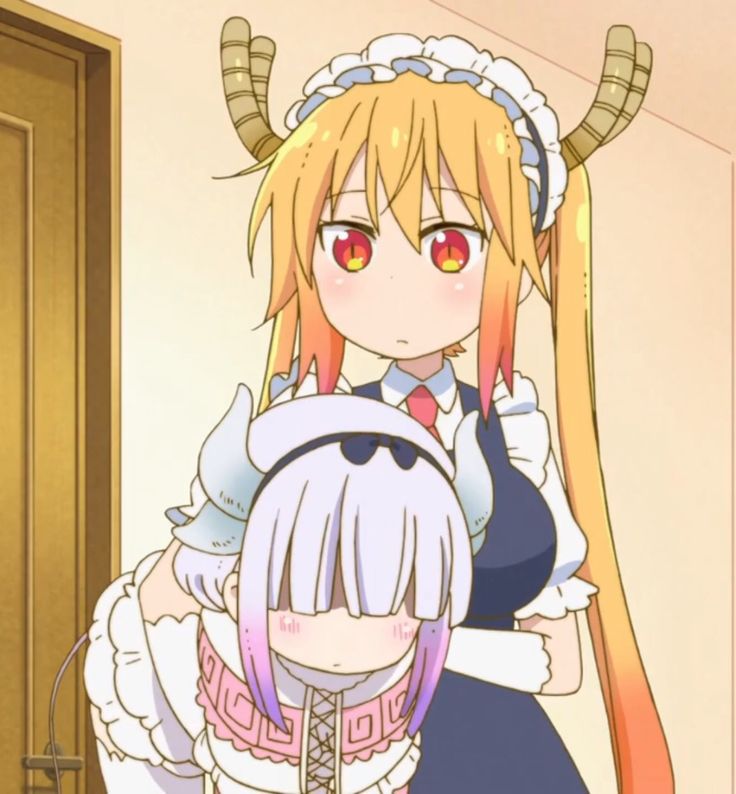 Tohru Y Kanna Miss Kobayashis Dragon Maid Anime Kobayashi