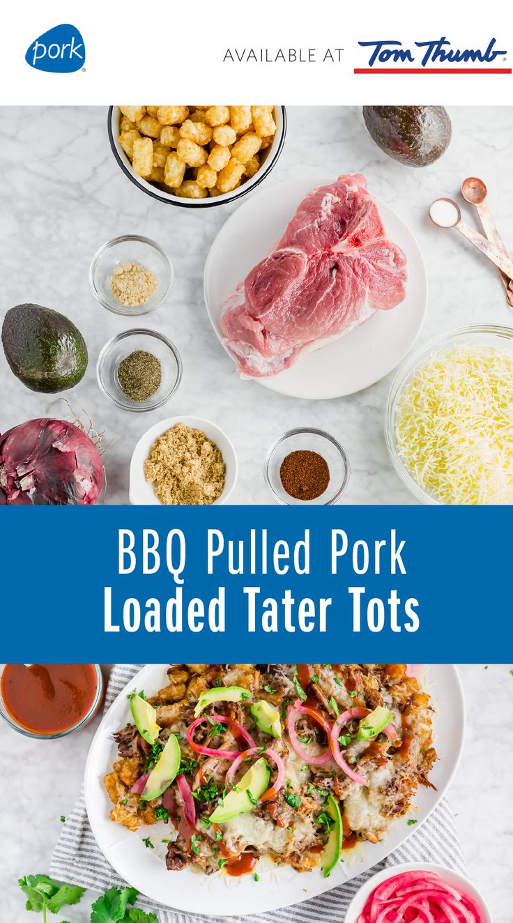 Gluten Free Bbq Pulled Pork Loaded Tater Tots Loaded Totchos Recipe Bbq Pulled Pork