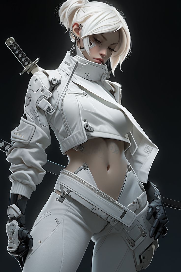 Pin By Leandro Davalos On Dibujo Warrior Woman Cyberpunk Girl