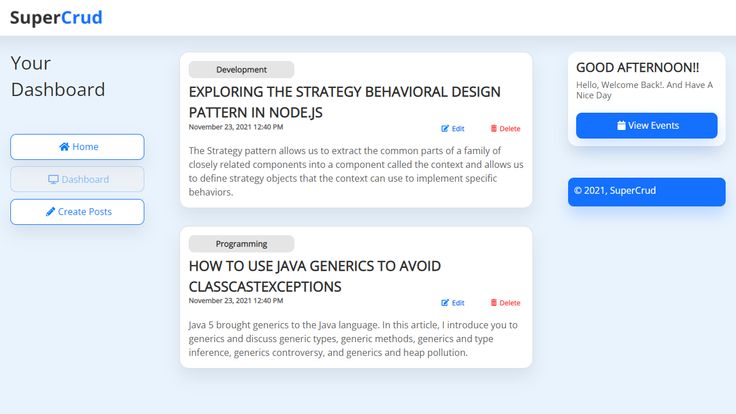 Supercrud Laravel React Blog Cms Crud Builder