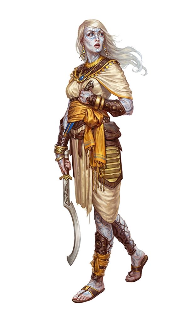 Female Sylph Cleric Of Horus Pathfinder Pfrpg Dnd Dandd 35 5e 5th Ed D20 Fantasy Pathfinder