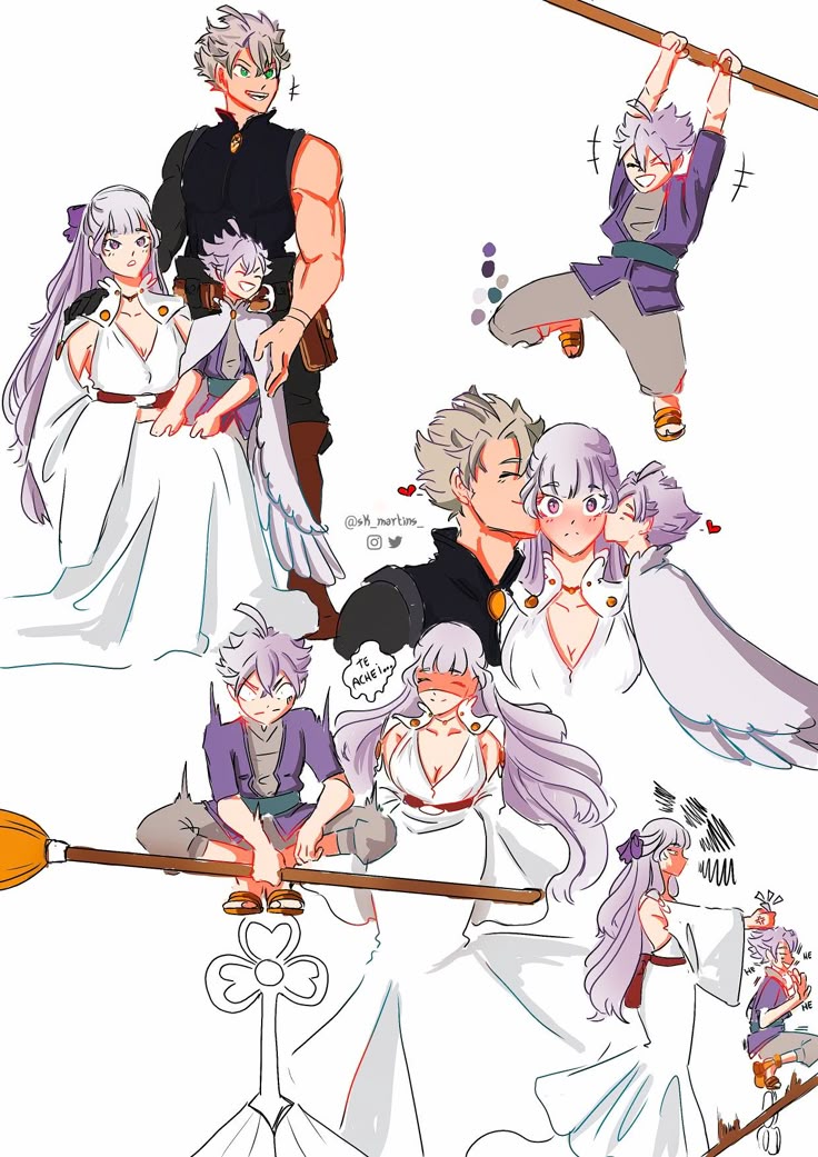 Asta X Noelle Astelle Black Clover Personagens De Anime Desenhos De Anime Casais Bonitos