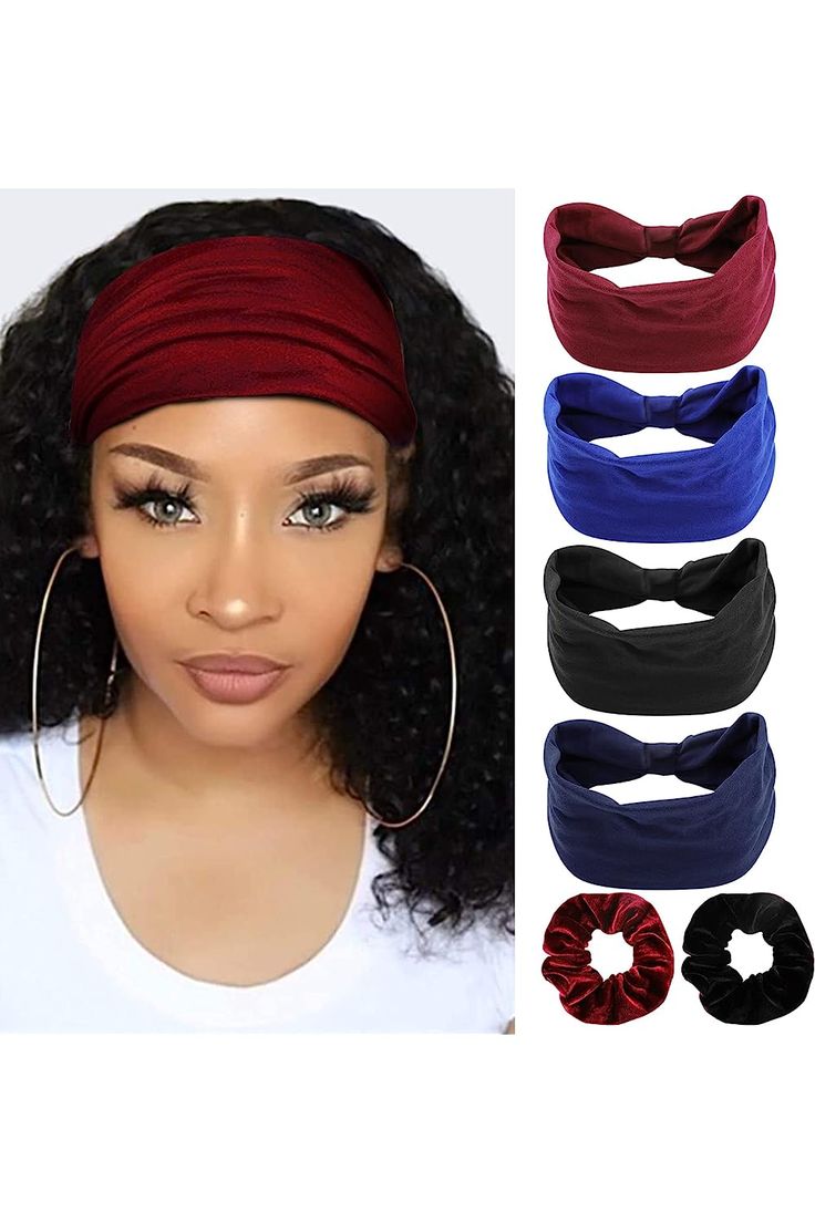 Tobatoba Headbands For Women 4pcs Wide Headbands For Women Boho