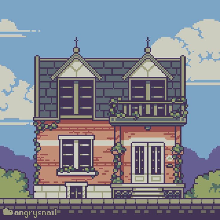 Cute Lil Pixelart House Process Arte De 8 Bits Arte Isométrico Arte Pixel