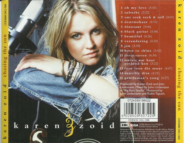 Karen Zoid Chasing The Sun Chasing The Sun Gentleman Songs Karen