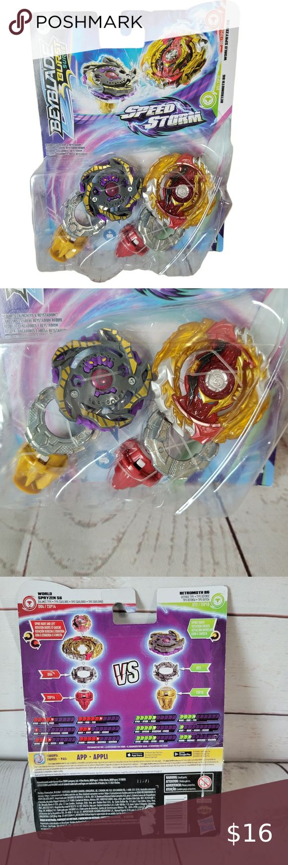 Beyblade Burst Surge Speed Storm 2 Pack New