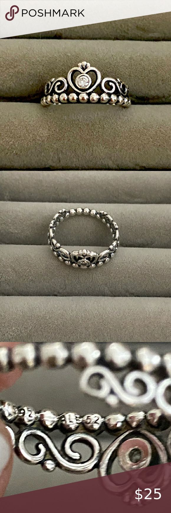 Pandora Princess Tiara Crown Ring 52 Pandora Princess Tiaras And Crowns Princess Tiara