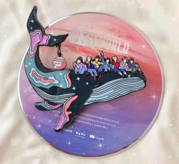 Bts Heartbeat X Whalien 52 Enamel Pin Bts Ot7 Pin Bts Whalien 52 Pin K Pop Pins Etsy Bts