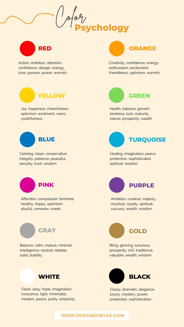 An Info Sheet With Different Colors On It And The Words Color