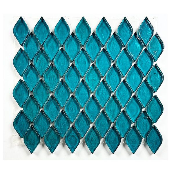 Free Flow 100 Recycled Glass Bamboo Mosaic In Sea Green Sample Mosaic Wall Tiles Mosaic