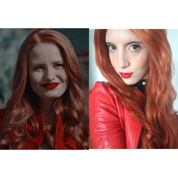 Side By Side Cosplay Cheryl Blossom Cosplay Cheryl Blossom Red Leather Jacket