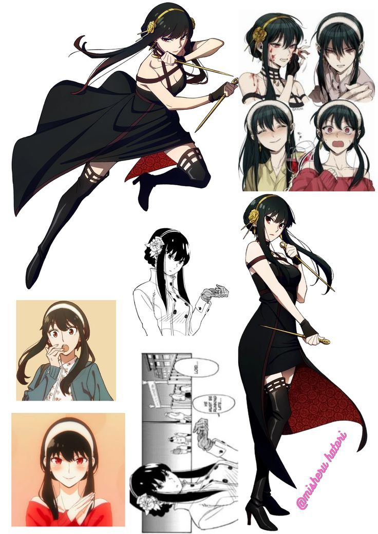 Yor Forger Journal Stickers Personajes De Anime Dibujo De Cuerpo De Anime Dibujos Animados