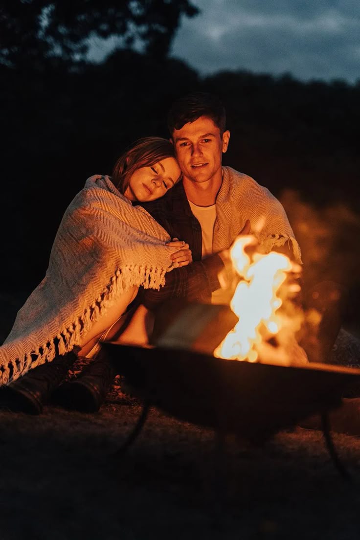 Campfire Couple Shoot Camping Couple Shoot Yosemite Adventure Photography Elopement