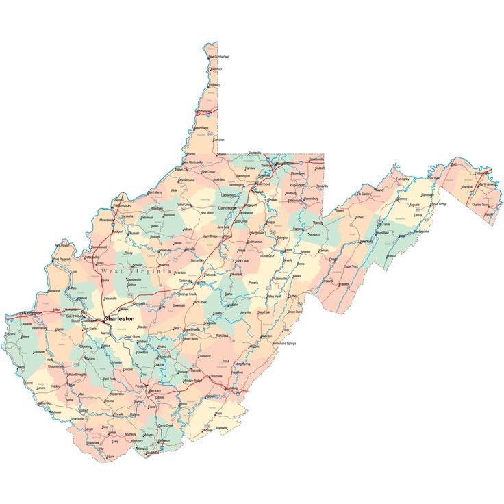 West Virginia Road Map Wv Road Map West Virginia Highway Map Map Of West Virginia Highway
