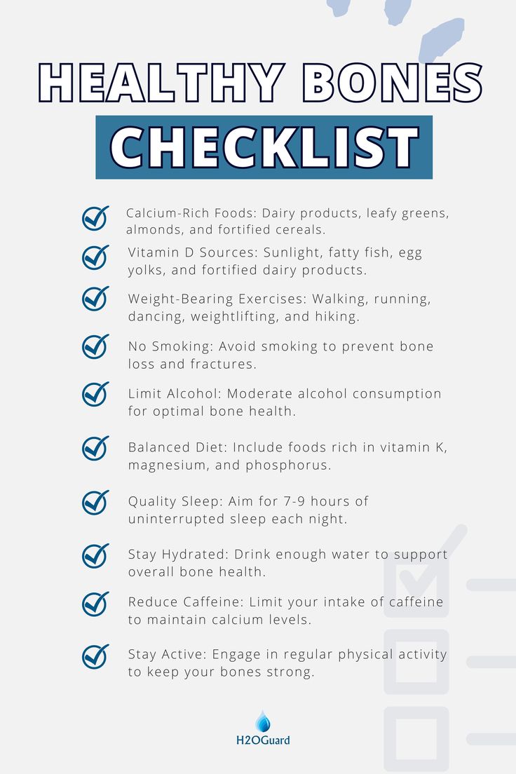 Healthy Bones Checklist Healthy Bones Get Healthy Healthy Habits