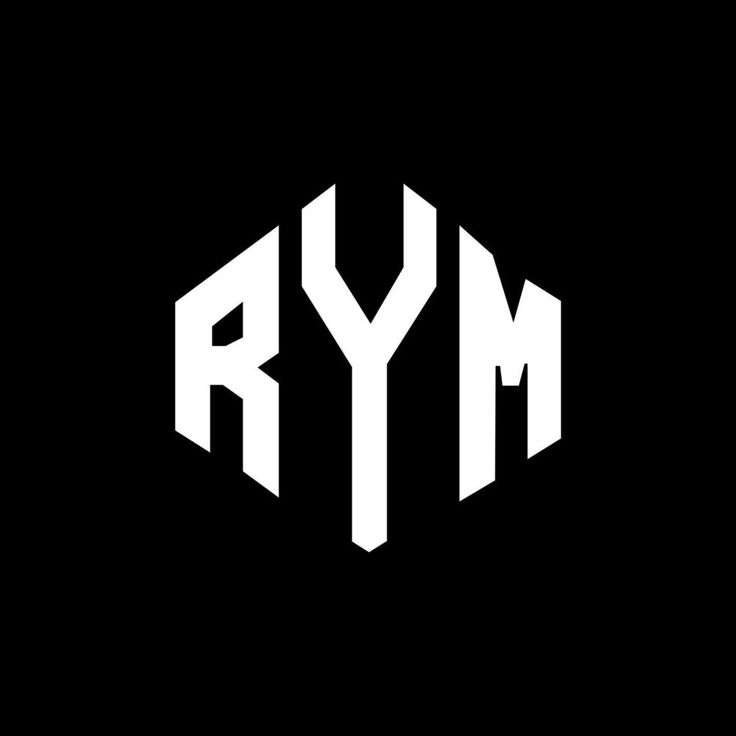 diseño de logotipo de letra rym con forma de polígono. diseño de ... diseño de logotipo de letra rym con forma de polígono. diseño de ...