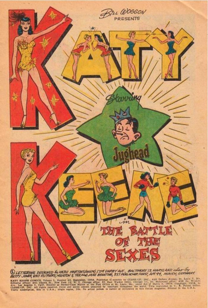 I Love Katy Keene Keene Comic Books Art Vintage Drawing