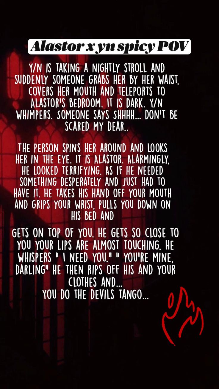 Alastor X Yn Spicy Pov