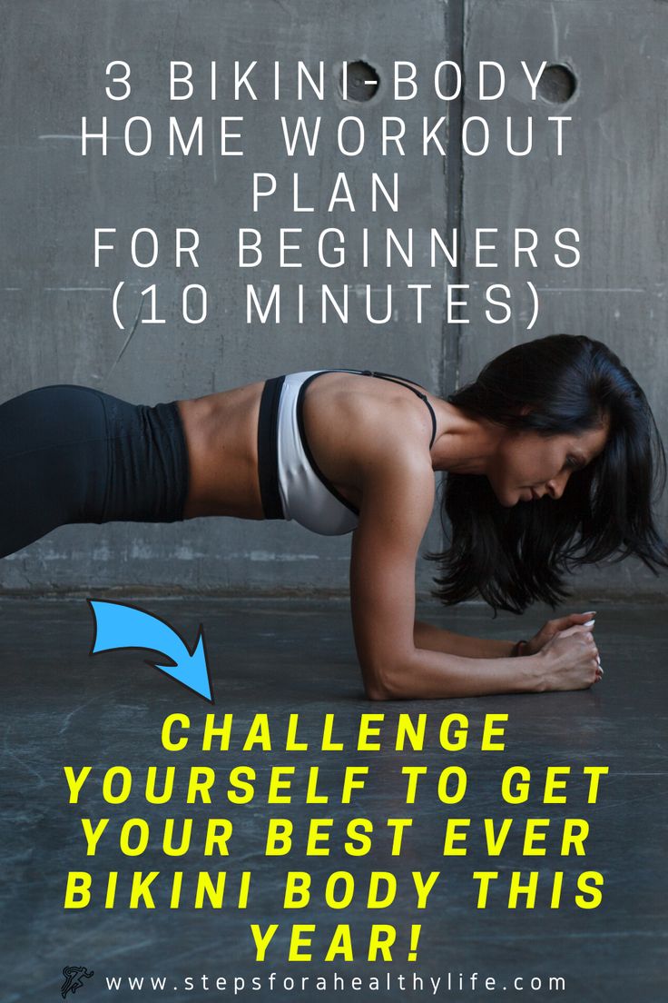 Bikini Body Home Workout Plan For Beginners No Equipment 10 Minutes