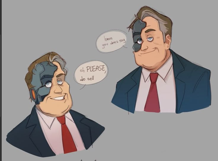 An Image Of Two Men Talking To Each Other With Speech Bubbles Above Their Heads And One Man