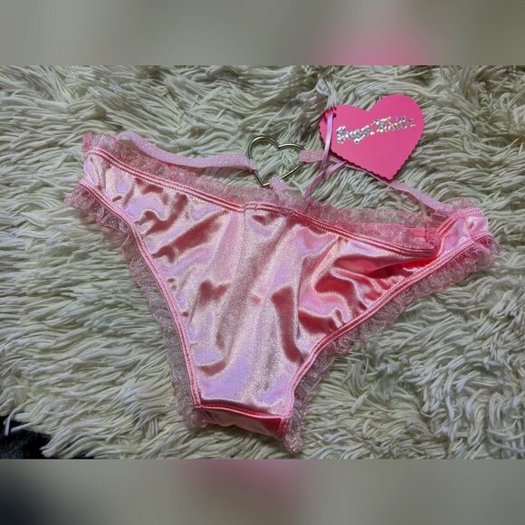 Sugar Thrillz Pink Panties With Heart Pink Panties Pretty Pink Princess Satin Panties