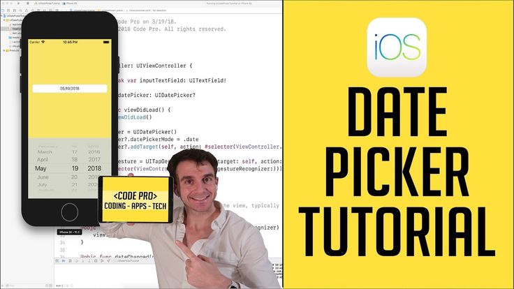 Ios Tutorial Date Picker In A Uitextfield Coding Apps Tutorial Dating