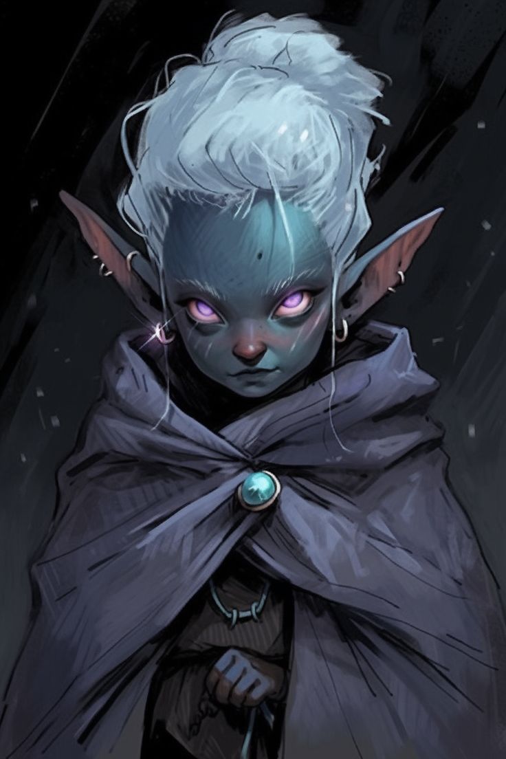 Svirfneblin Druid Concept Art Characters Deep Gnome Character Art