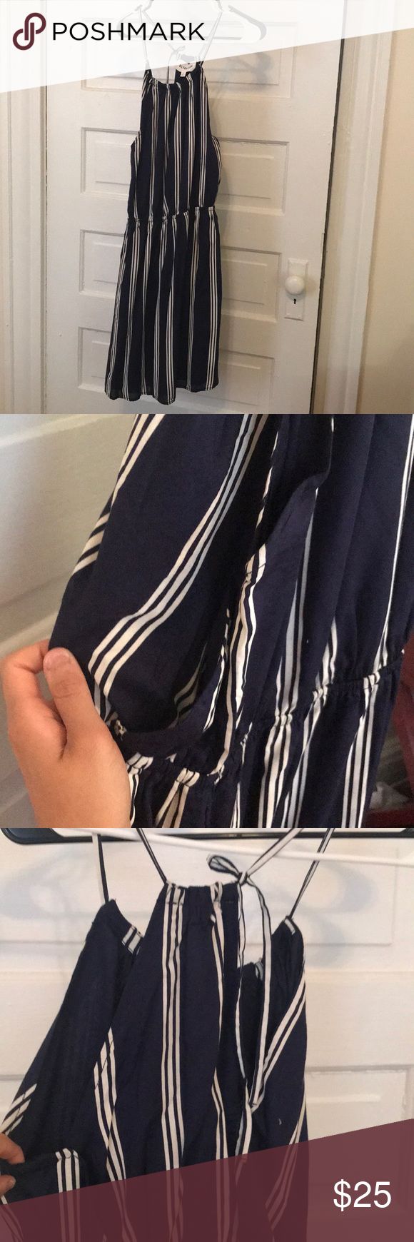 Olive And Oak Striped Dress I Am Selling A Navy Dress From Olive And Oak